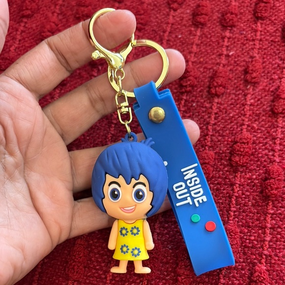 Toys | Joy Inside Out Keychain Blue And Yellow | Poshmark